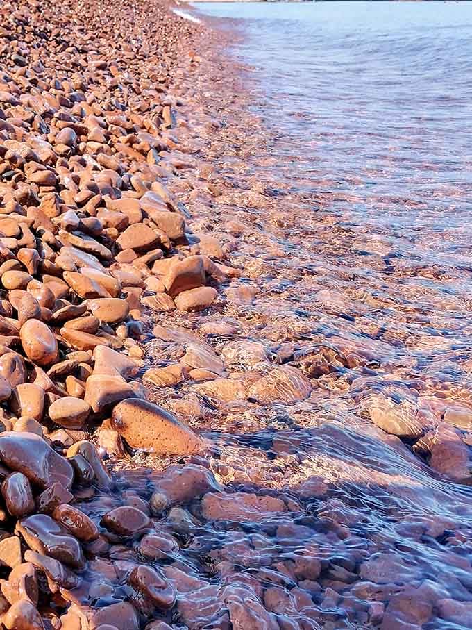 When waves meet these singing stones, they create a symphony that puts elevator music to shame.