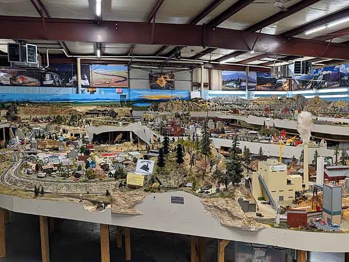 Multiple levels of miniature magnificence stretch before you like the world's most impressive basement project gone gloriously right.