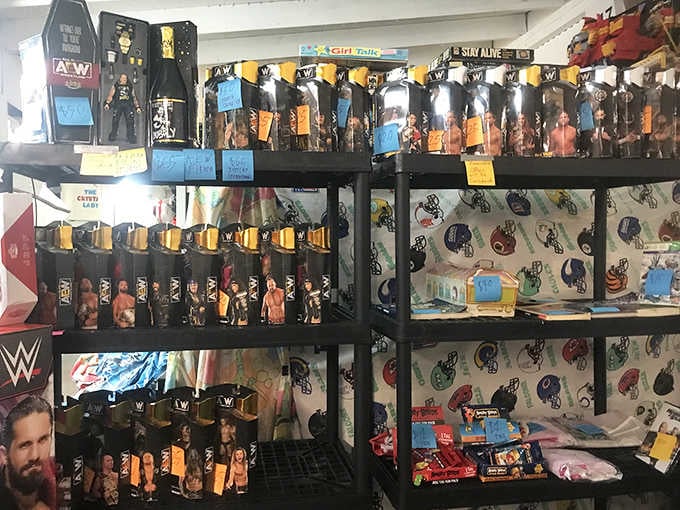 Wrestling fans, your childhood just called and it's waiting on these shelves in glorious action figure form.