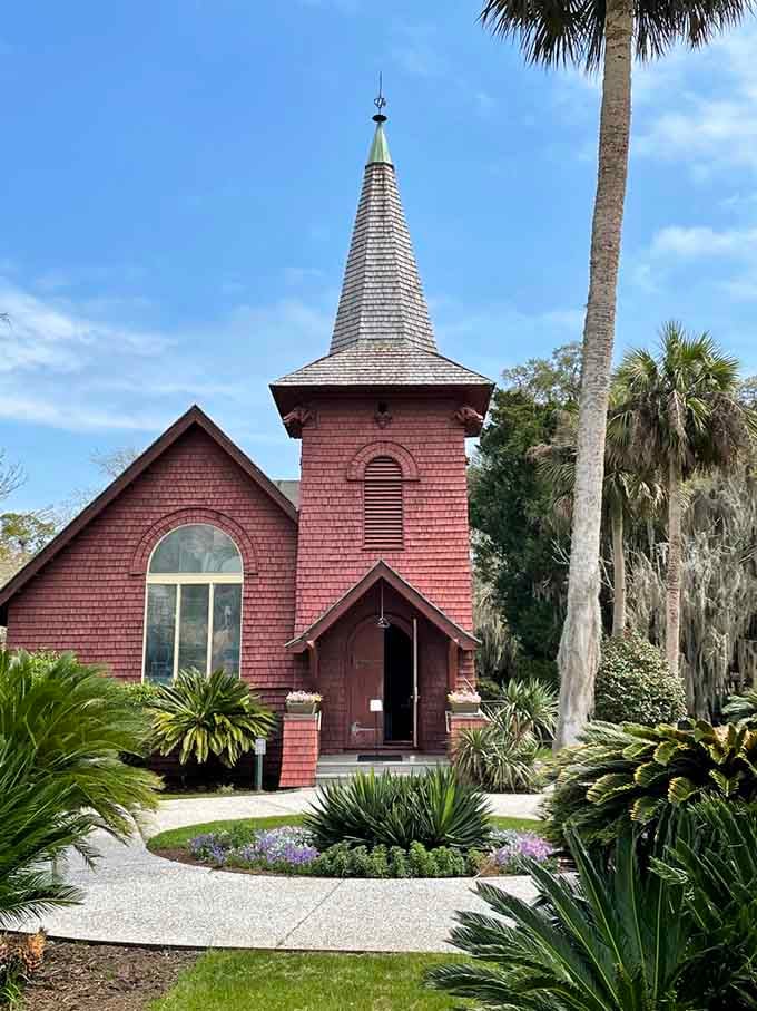 Faith Chapel's distinctive steeple has been pointing heavenward since 1904, offering peace to millionaires and regular folks alike.