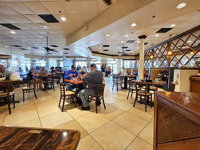 Inside, the buzz of happy diners creates the perfect soundtrack for your morning feast.