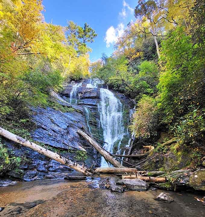 The way this water dances over ancient rock is better than any fountain show in Vegas, and admission's free.