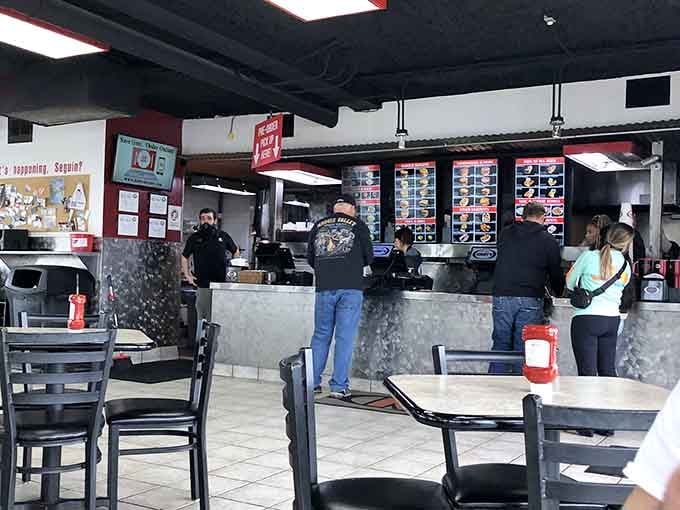 When the lunch crowd looks this comfortable and the counter stays this busy, you know something special's happening.
