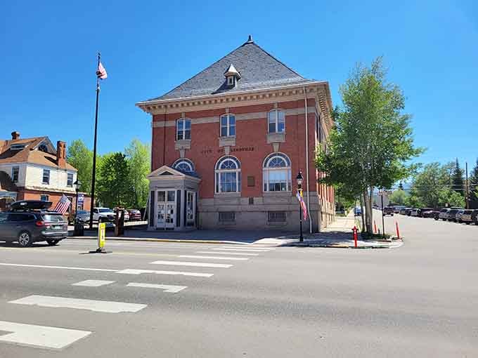 The historic city hall building proves that government architecture doesn't have to be boring, just really, really old.