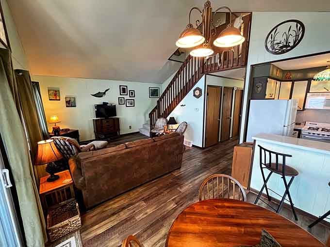 Open, airy, and flooded with light—this living room practically begs you to put your feet up and stay awhile.