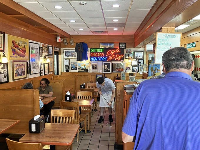 Walls adorned with memories and neon signs create an atmosphere money simply cannot buy or replicate.