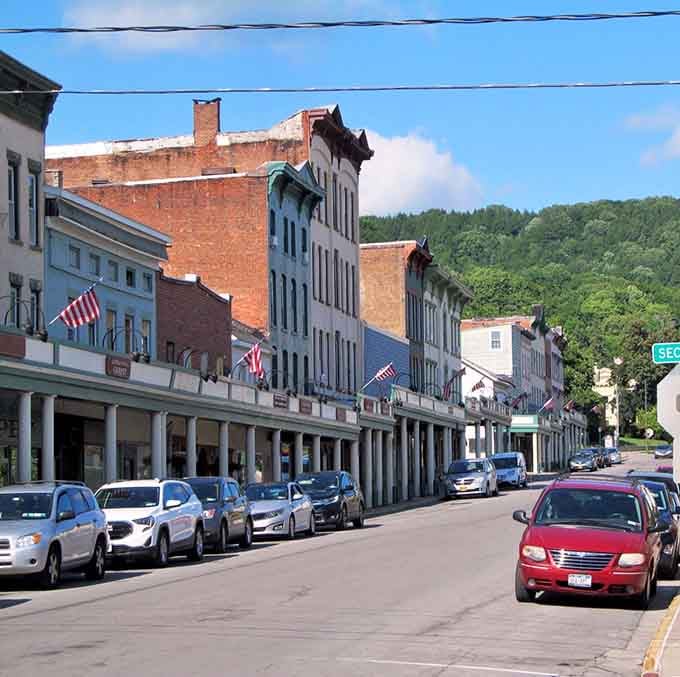 Historic Main Street stretches before you like a perfectly aged cheddar, getting better with time and full of character.