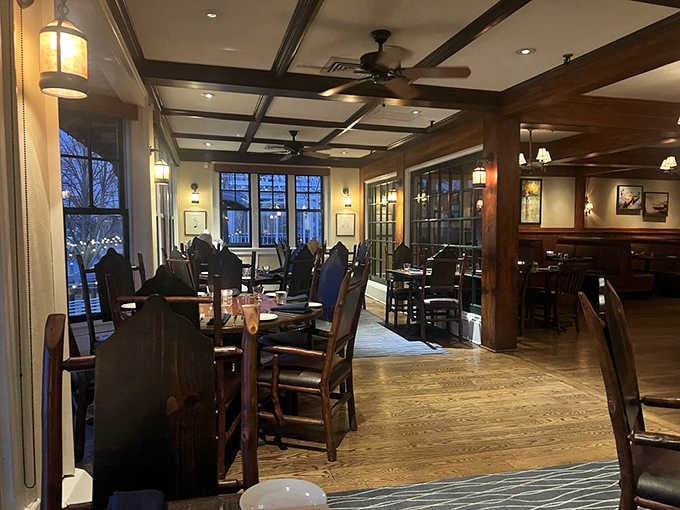 Wood beams and warm lighting create the kind of atmosphere where time slows down and conversations linger beautifully.