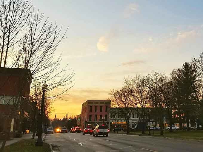Golden hour in Mason hits different when historic buildings glow like they're auditioning for a postcard.
