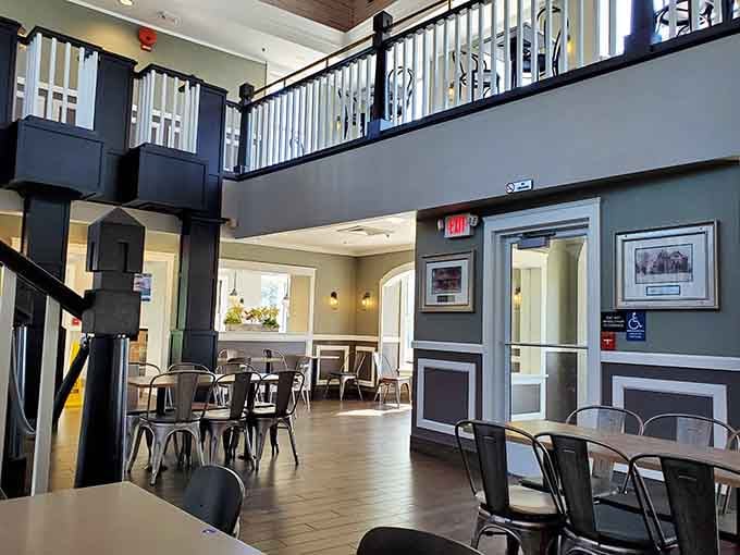 High ceilings and hardwood floors transform your McNugget moment into something approaching actual sophistication and grace.