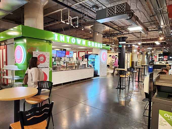 Modern meets delicious in this bright, open space where choosing what to eat becomes a delightful dilemma.
