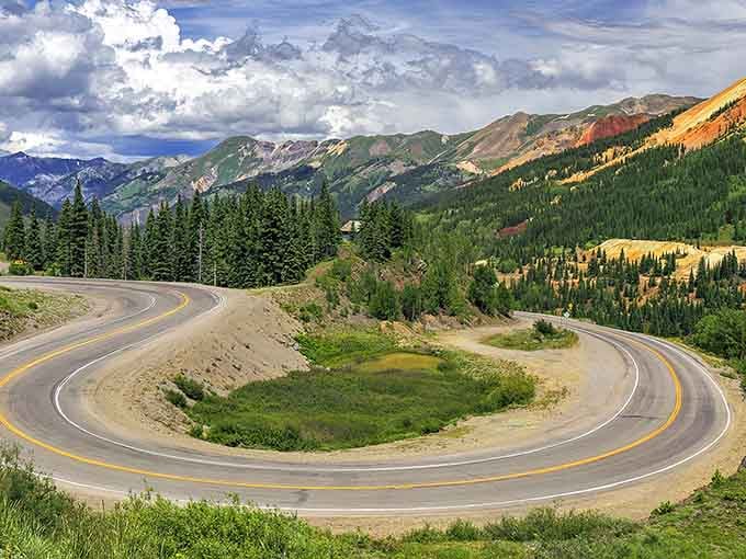 This hairpin turn looks like someone drew it with a Spirograph&mdash;beautiful, terrifying, and oddly mesmerizing all at once.