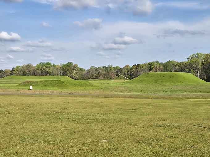 The plaza where ancient ceremonies unfolded, now a peaceful expanse inviting modern contemplation and wonder.