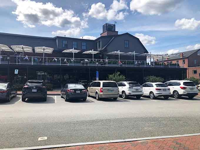 The Black Cow sits pretty on the waterfront, proving that the best views come with outdoor seating and zero pretension.