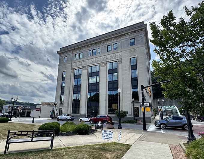 The stately former bank building stands as a testament to Oil City's prosperous past and promising future.