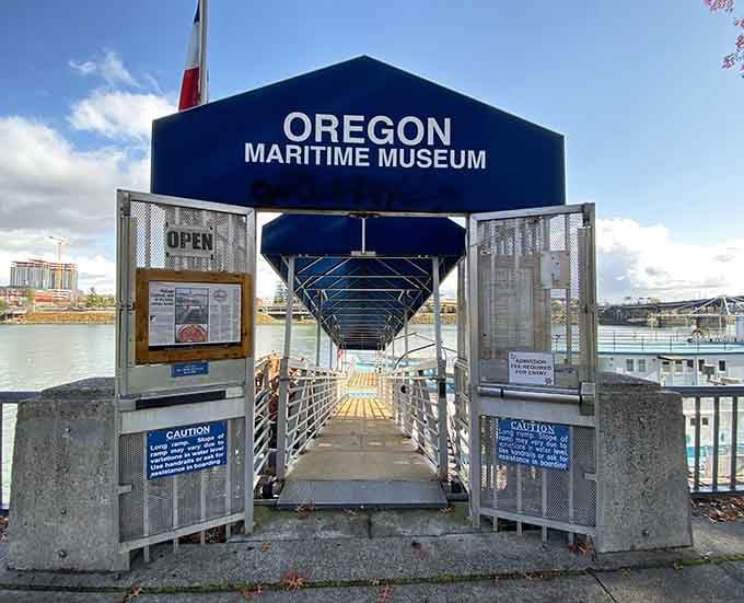 Cross this gangway and step into a floating piece of history that's been hiding in plain sight all along.