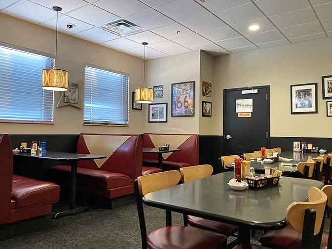 Slide into those comfortable booths where locals have been starting their mornings right for longer than most restaurants survive.
