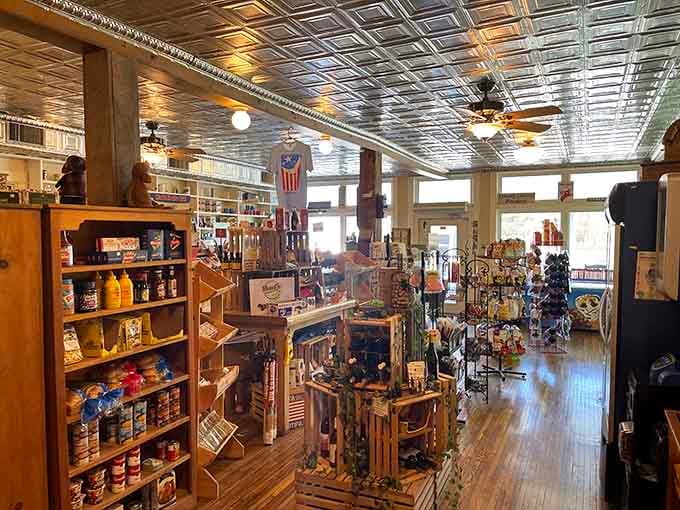 The tin ceiling alone is worth the trip, but wait until you see what's cooking in back.