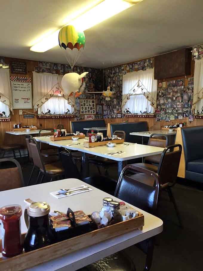 Step inside and you're surrounded by photos, cow decorations, and the kind of warmth money can't buy.