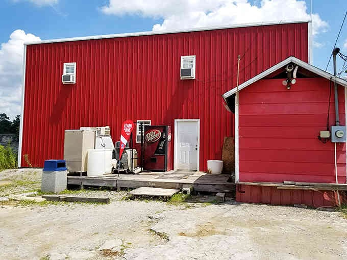 The red building might look humble, but inside beats the heart of Kentucky's most unexpected diving destination.