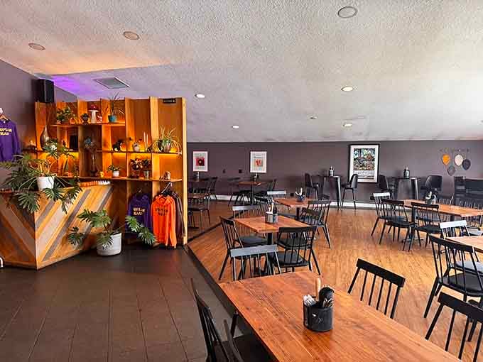 Clean lines and warm wood tones create an inviting space where comfort trumps pretension every time.