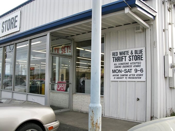 That donation door has seen more second chances than a reality TV contestant's comeback season.