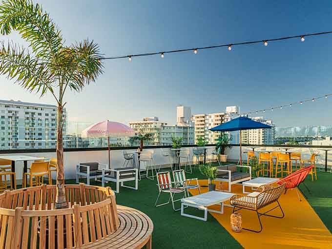 String lights, deck chairs, and that South Beach energy make every screening feel like opening night at Cannes.