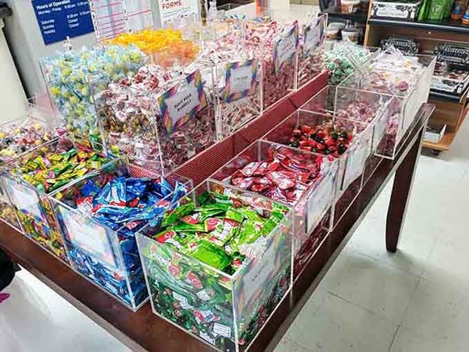 Childhood memories come flooding back faster than you can say "I'll take one of everything, please" at this display.