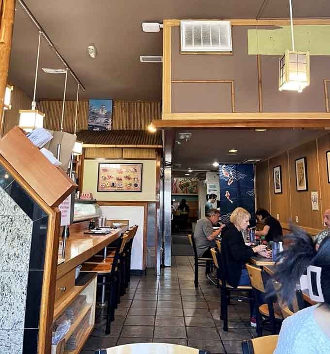 The intimate dining room where sushi dreams come supersized and hungry hearts find their happy place.