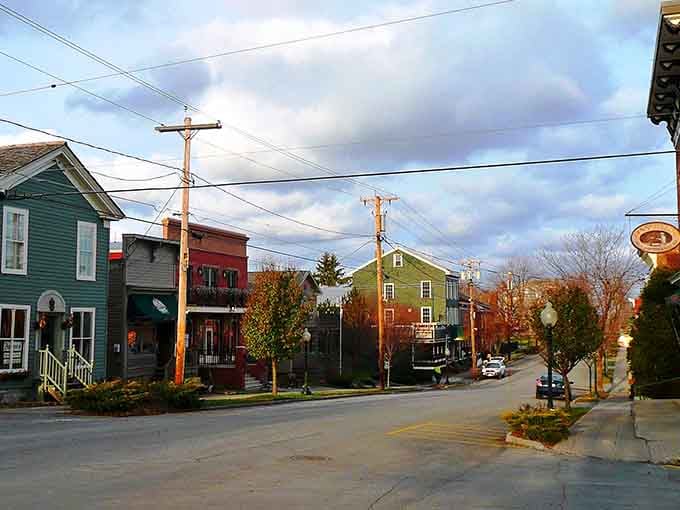 Those colorful buildings aren't just pretty, they're proof that small towns can have serious style without trying too hard.