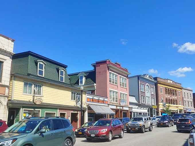 Main Street vibes without the corporate chains, just honest-to-goodness local businesses that remember your coffee order after one visit.