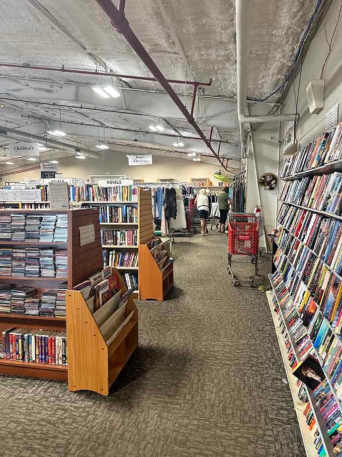 Floor-to-ceiling books organized better than most libraries, and at prices that won't require a loan.