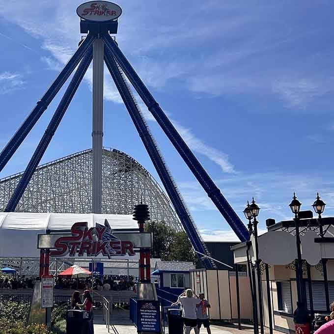 The entrance beckons like a portal to another dimension, where gravity becomes more of a suggestion than a rule.