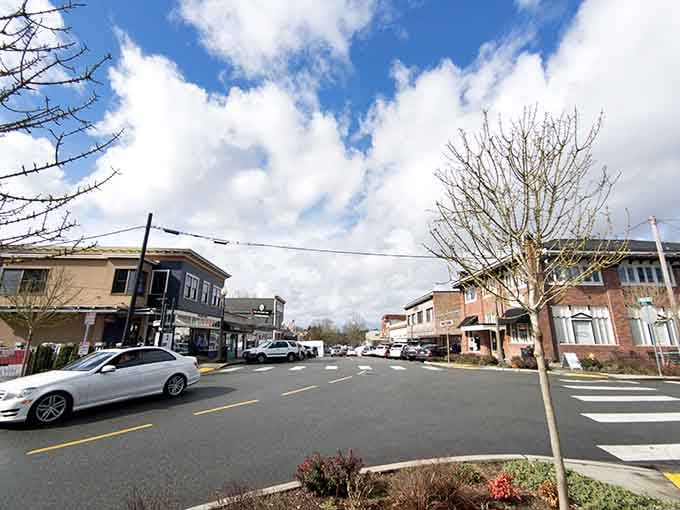Wide streets and historic storefronts create a downtown that feels refreshingly unhurried, like stepping into a gentler era.