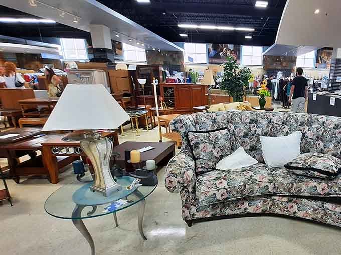 This isn't your grandmother's thrift store unless your grandmother had impeccable taste in furniture displays and organization.