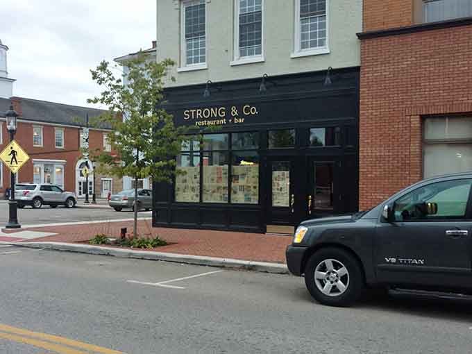 Strong & Co. proves that historic buildings and modern dining aren't mutually exclusive concepts in small-town Ohio.