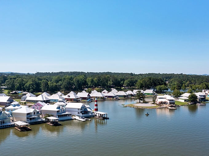 Waterfront living in Southside means your neighbor might arrive by pontoon boat instead of minivan, and that's perfectly normal here.