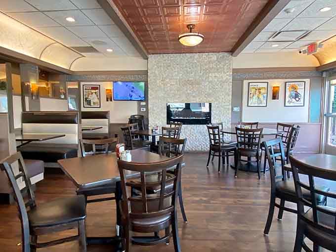 Clean lines, comfortable booths, and that perfect diner lighting that makes everything look delicious before it arrives.