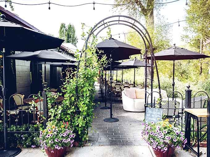 Garden dining at its finest, where every meal comes with a side of mountain serenity and fresh air.