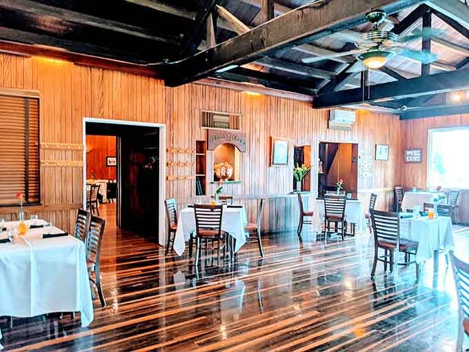 Those gleaming floors have witnessed more anniversary dinners and marriage proposals than a jewelry store, and they're still stunning.