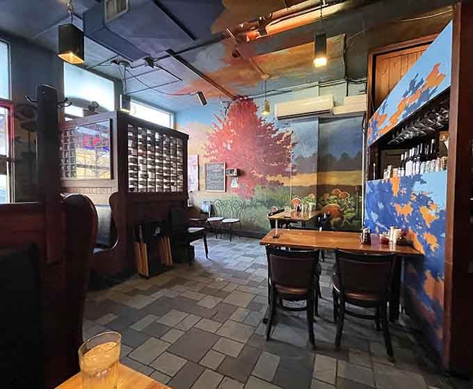 Step inside and discover murals that turn your meal into an art gallery experience worth savoring slowly.