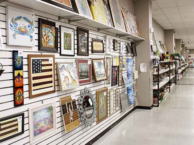Wall-to-wall framed art waiting to transform your blank walls into a gallery without the gallery prices.