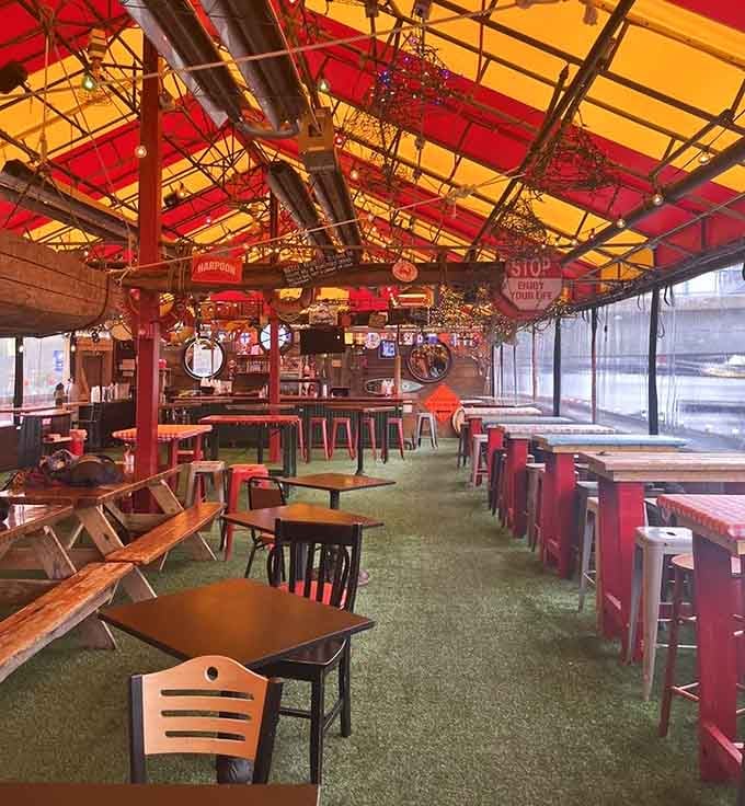 Under those cheerful circus stripes, magic happens on paper plates, proving fancy isn't always better.