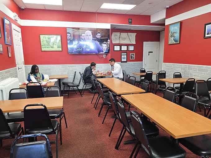 Simple tables, bright walls, and zero pretension create the perfect setting for serious steak without the stuffy atmosphere.