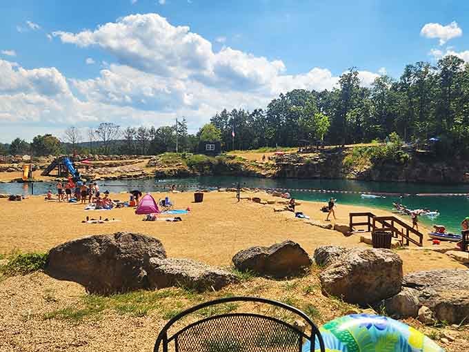 Real sand between your toes in central Missouri feels like winning the geographic lottery, doesn't it?