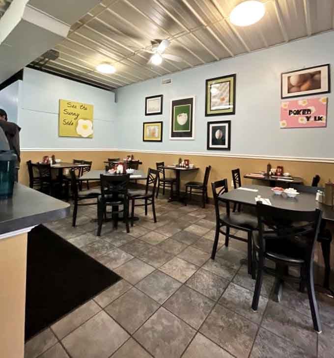 Clean, bright, and wonderfully unpretentious, this is where breakfast magic happens without any unnecessary fuss.