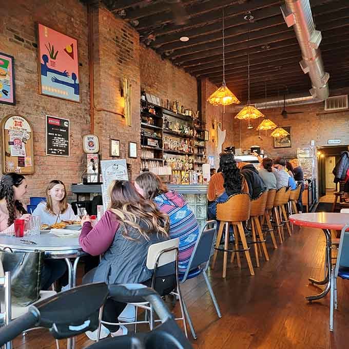 Exposed brick, industrial chic, and people actually enjoying themselves&mdash;this is what a neighborhood tavern should feel like.