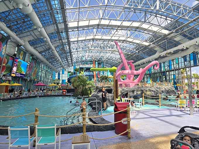 Indoor water parks are humanity's way of telling Mother Nature, "Thanks, but we'll take it from here with better temperature control."