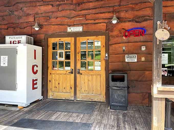 Those wooden doors are basically a portal to everything your credit card fears and your heart desires.