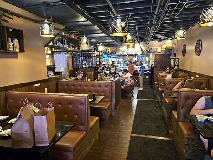 Those plush booths and warm lighting create the perfect setting for a leisurely meal you'll remember fondly.